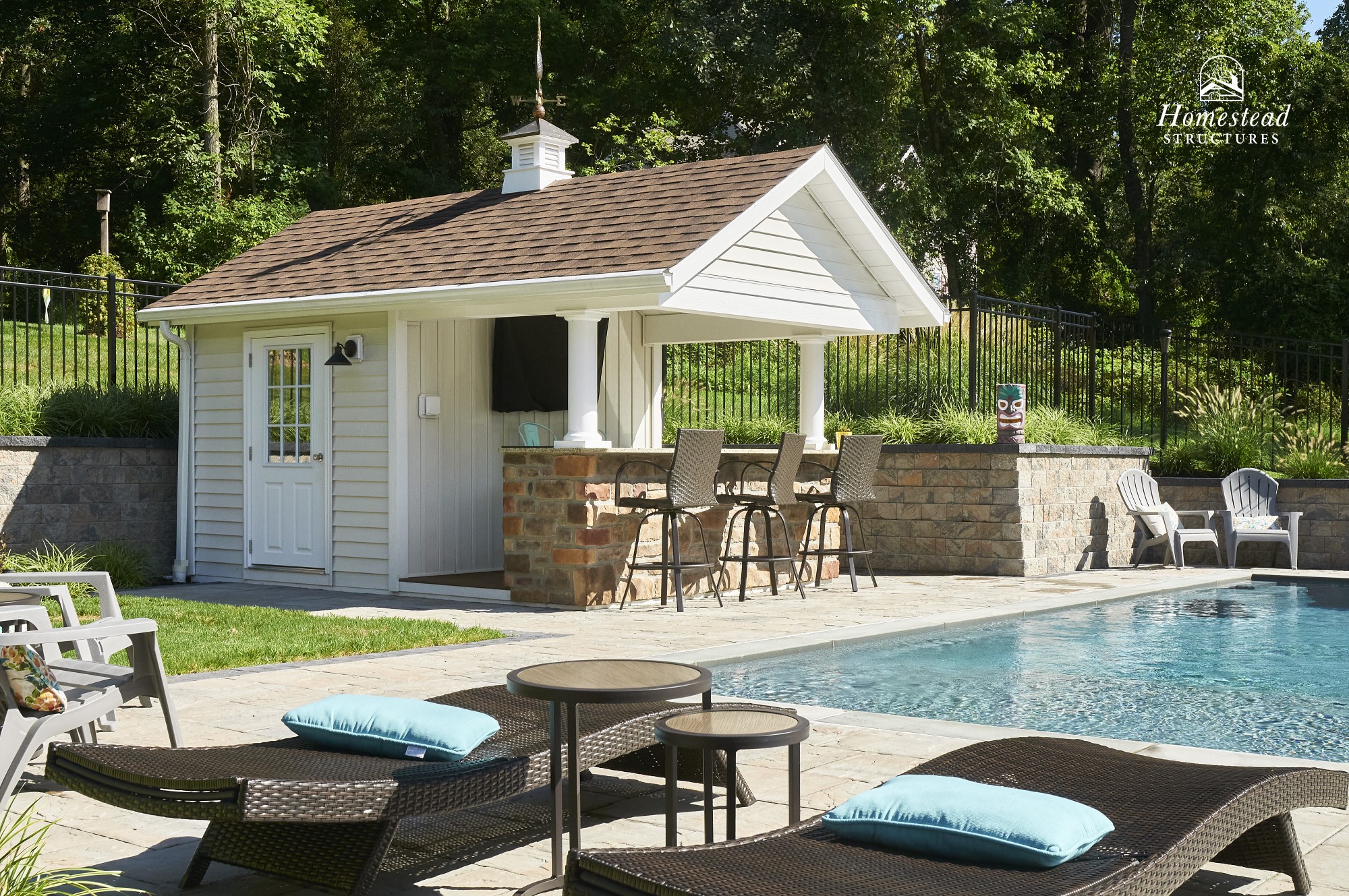 Siesta Poolside Bar | Pool Cabanas & Bars | Homestead Structures