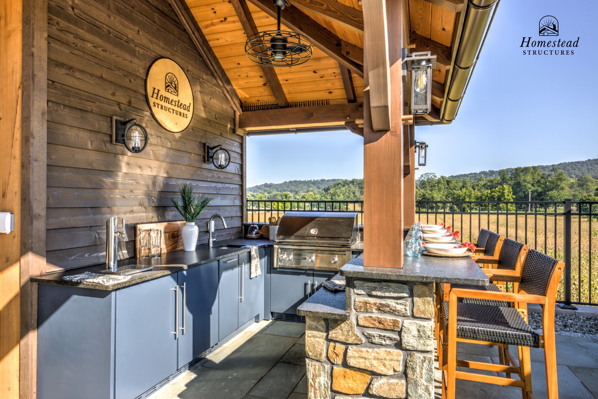 Custom Outdoor Kitchens Builders | Homestead Structures