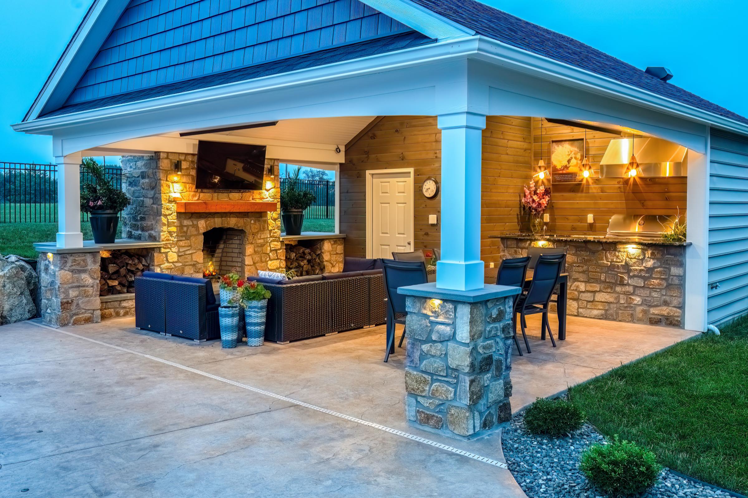 Amish-Built Outdoor Pool Houses | Homestead Structures