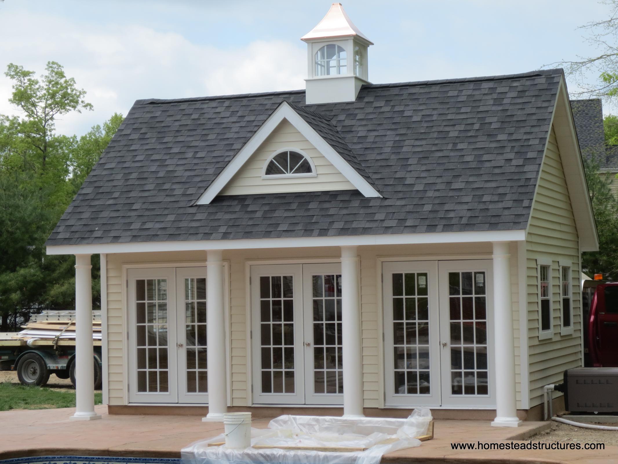 Heritage Pool House | Amish Pool House | Homestead Structures