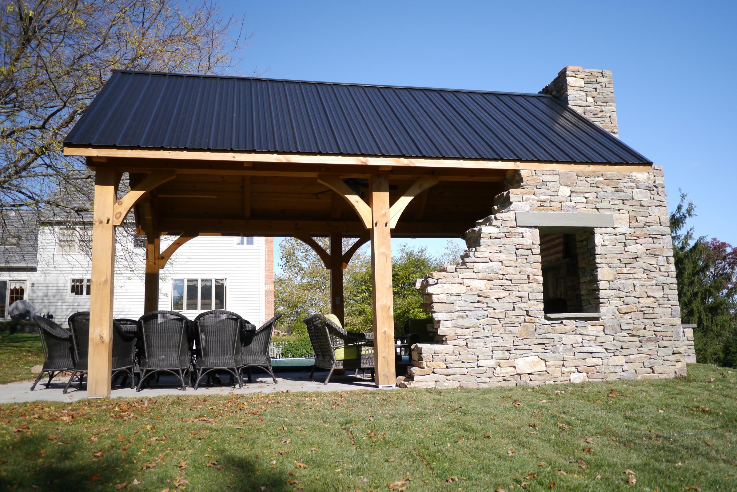 Amish Built Timber Frame Pavilions | Homestead Structures