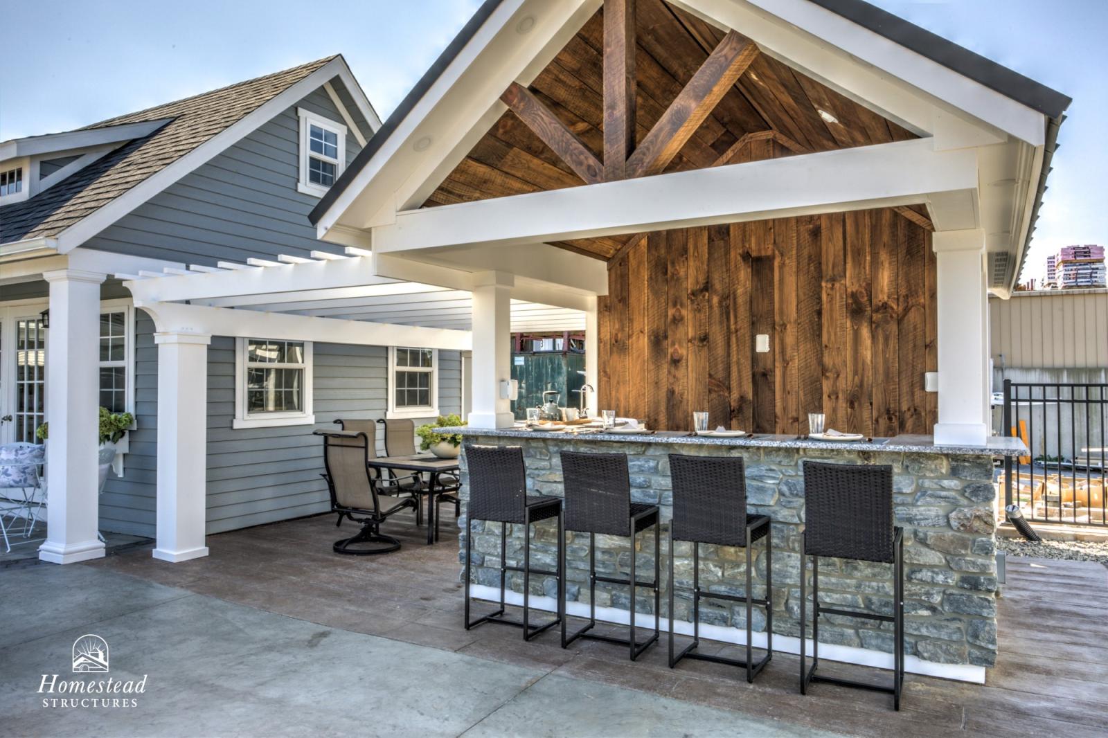 Display 5 - 10' x 14' A-Frame Siesta Poolside Bar | Homestead Structures
