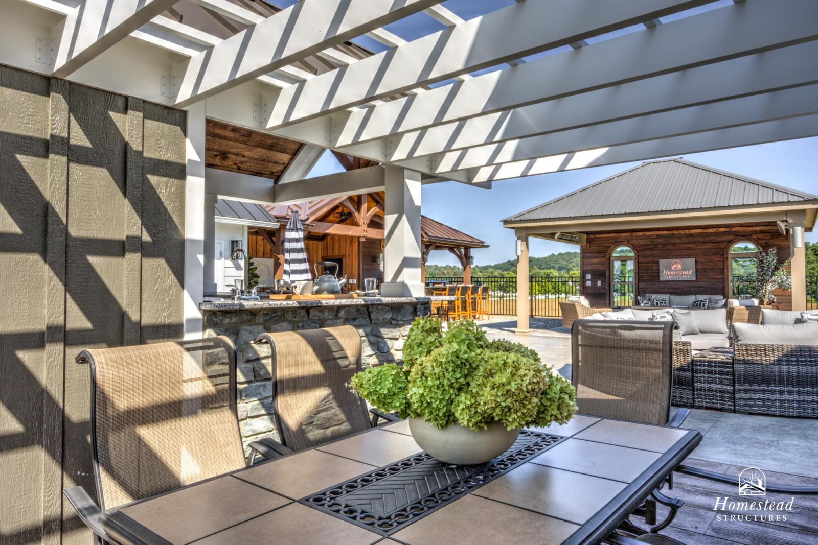 Display 5 - 10' x 14' A-Frame Siesta Poolside Bar | Homestead Structures