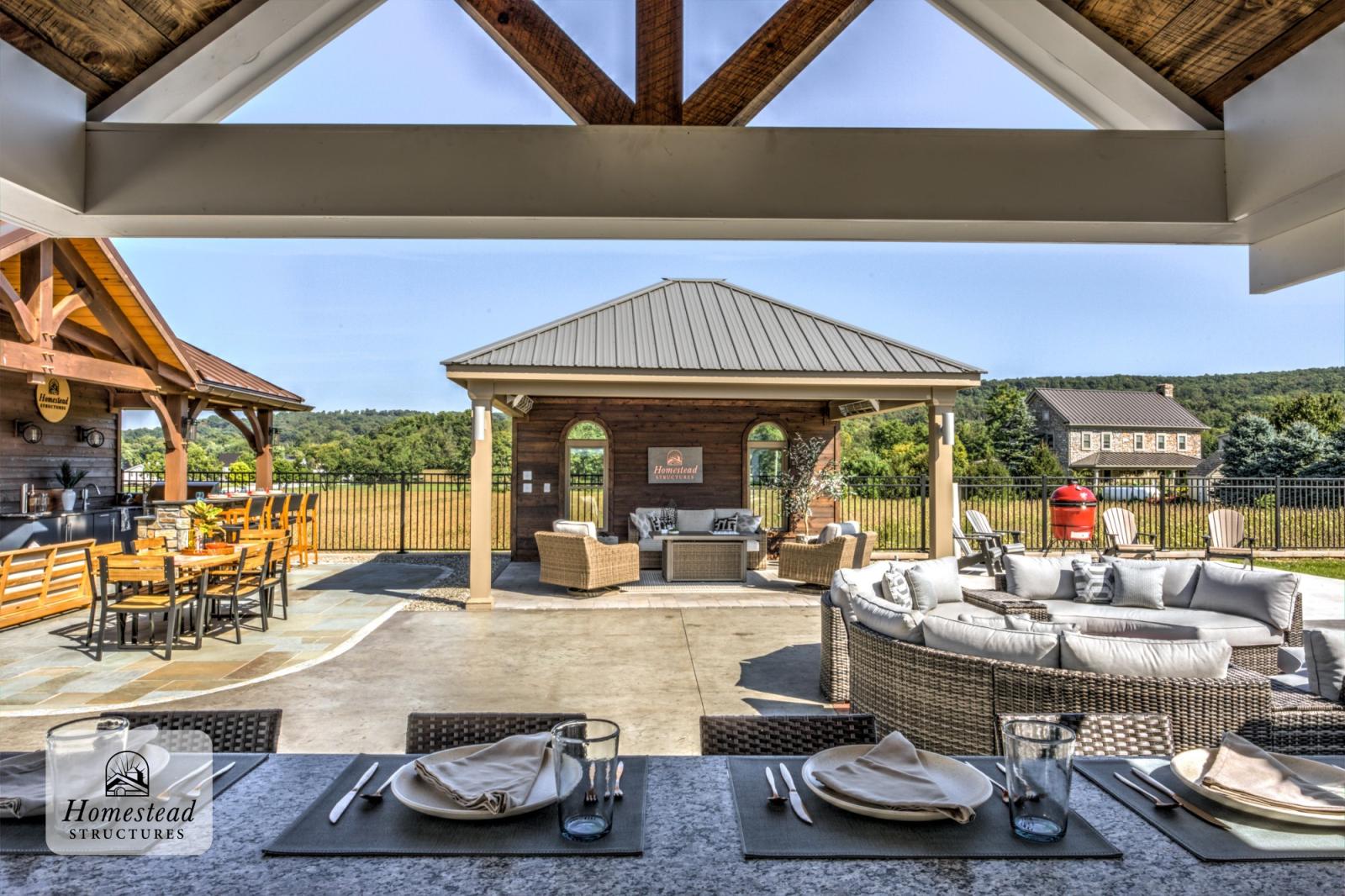 Display 5 - 10' x 14' A-Frame Siesta Poolside Bar | Homestead Structures