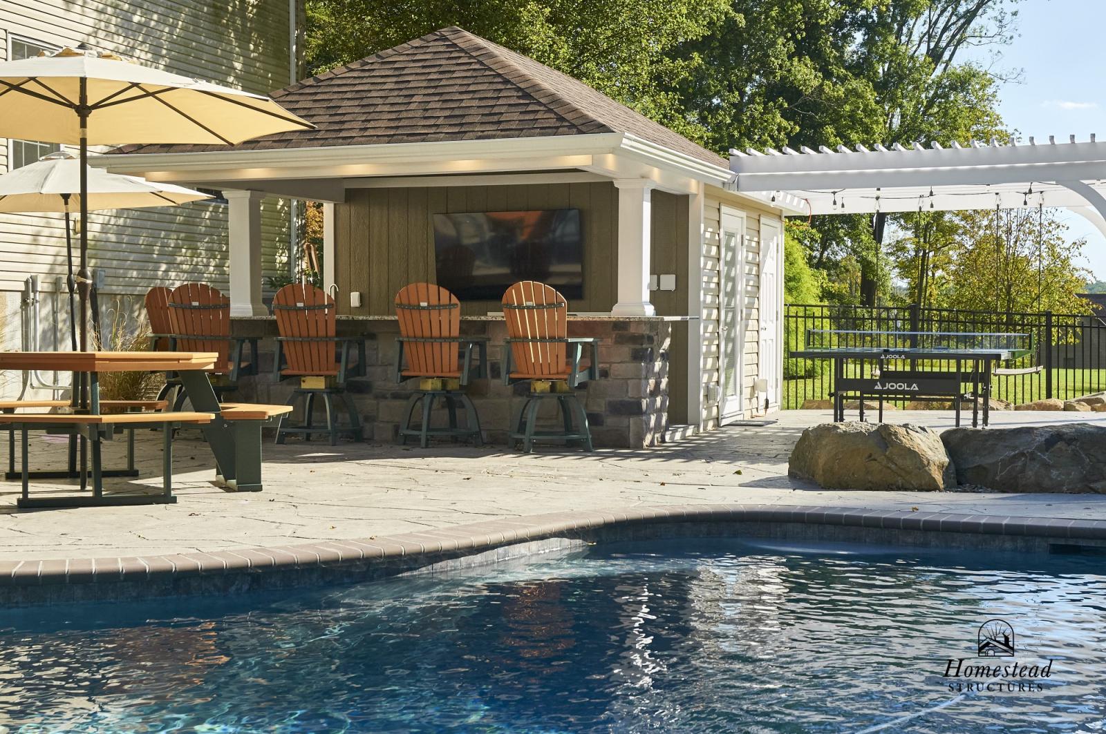 Felten Pool House & Pergola - Quakertown, PA | Homestead Structures