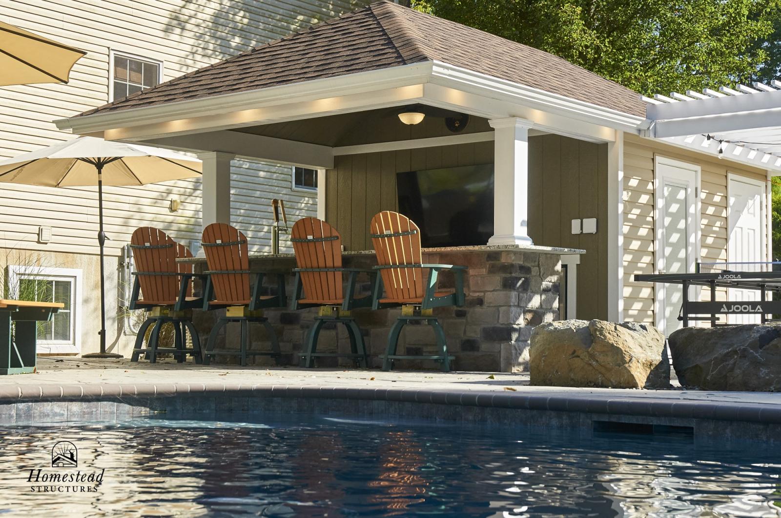 Felten Pool House & Pergola - Quakertown, PA | Homestead Structures