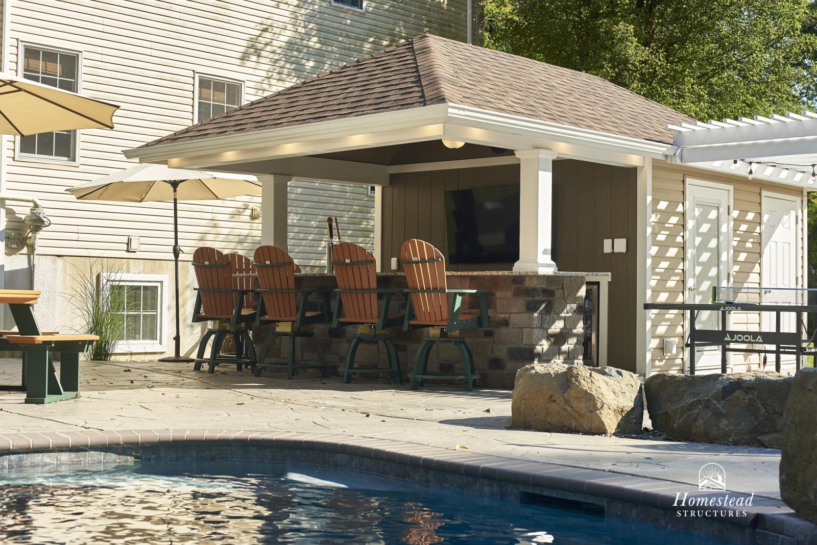 Felten Pool House & Pergola - Quakertown, PA | Homestead Structures