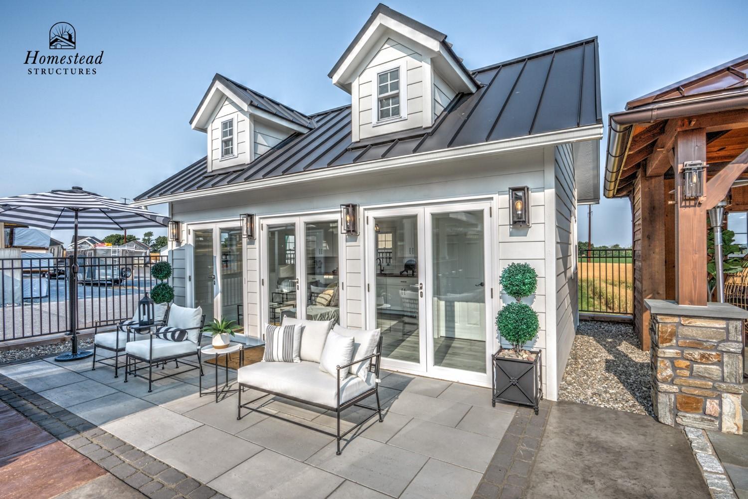 Display 6 - 14' x 22' Century A-Frame Pool House | Homestead Structures