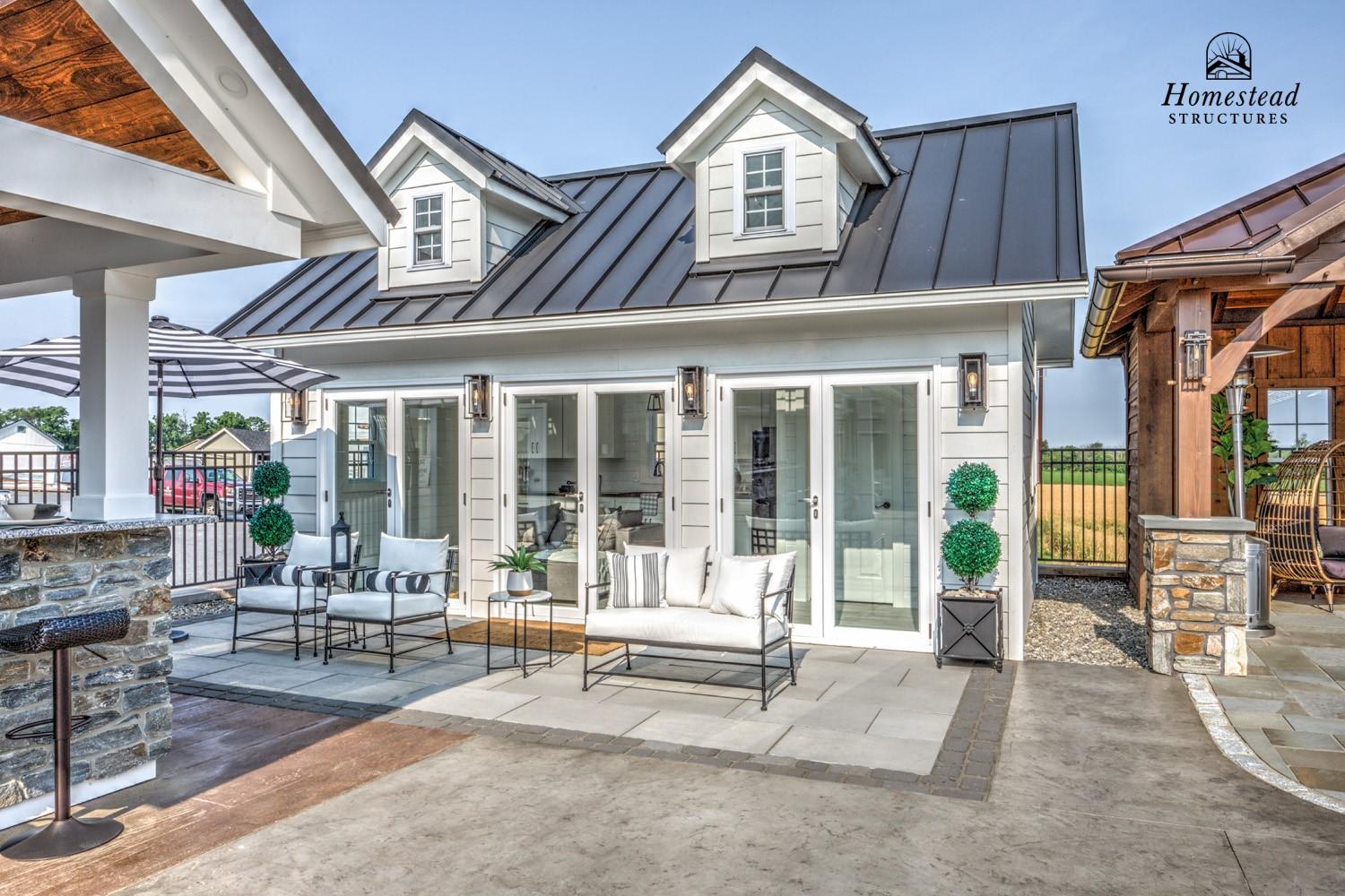 Display 6 - 14' x 22' Century A-Frame Pool House | Homestead Structures