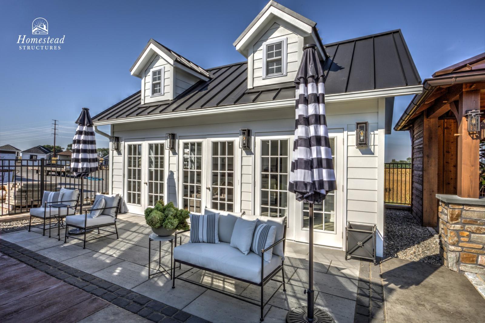 Display 6 - 14' x 22' Century A-Frame Pool House | Homestead Structures