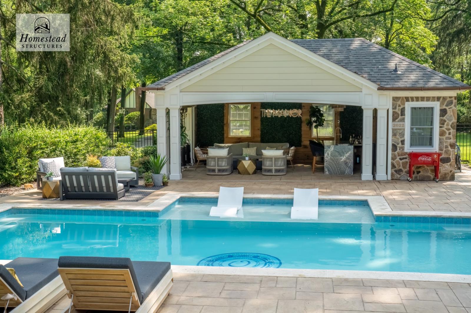 Oliver Pool House - Huntingdon Valley, PA | Homestead Structures