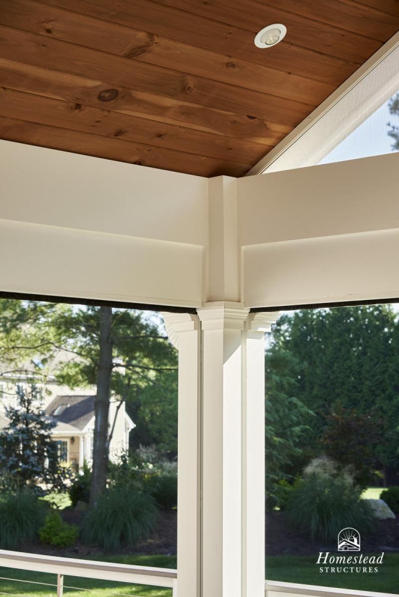 16' x 16' Attached Pavilion in Warren NJ | Homestead Structures