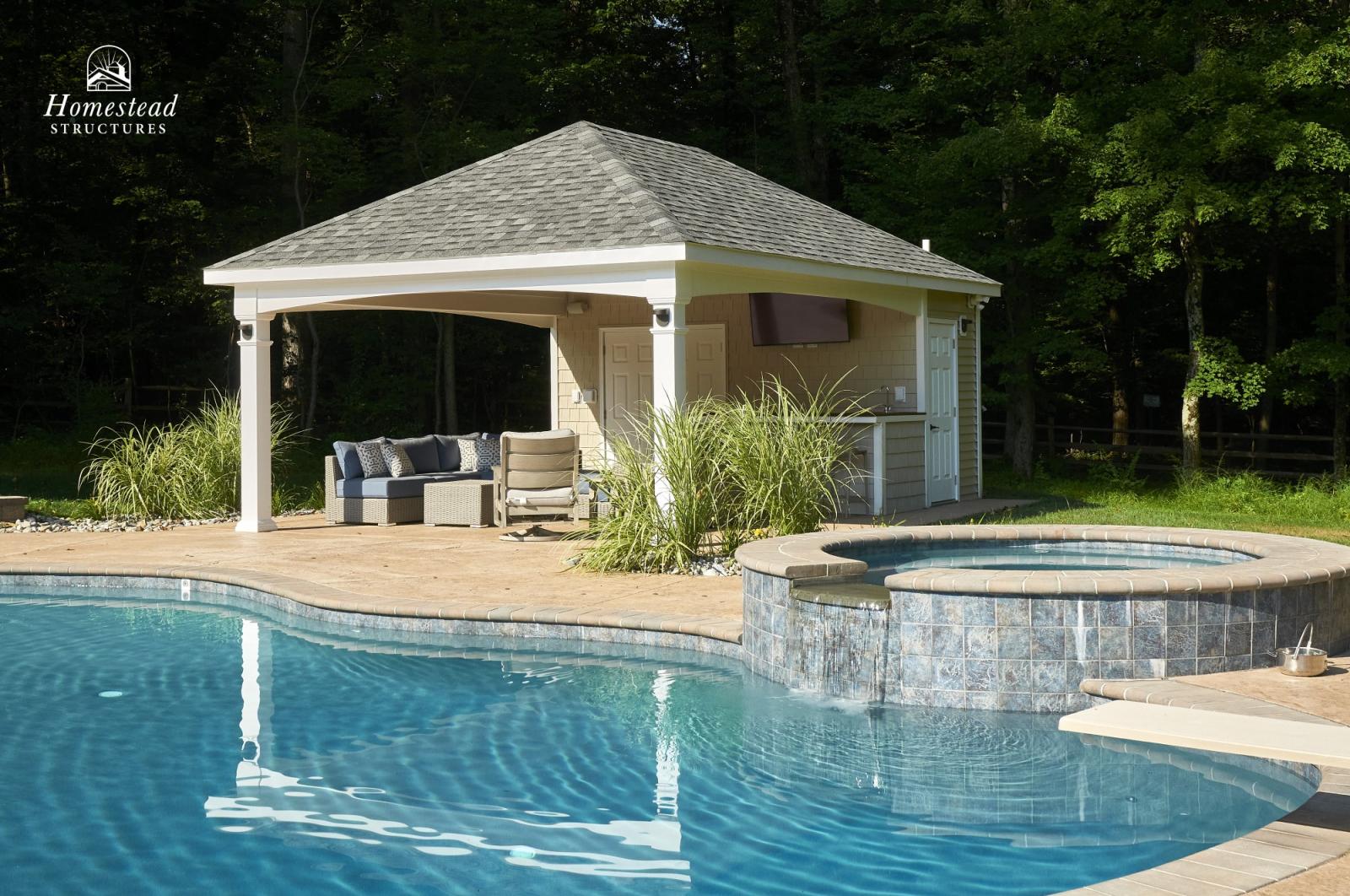 Avalon Pool House - Exterior Shots | Homestead Structures