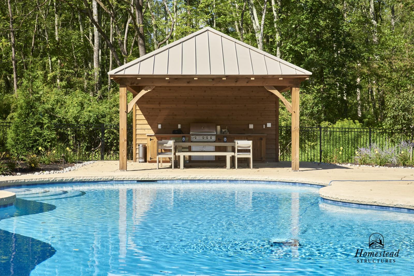 Cozine Timber Frame Pool House - Quakertown, PA | Homestead Structures