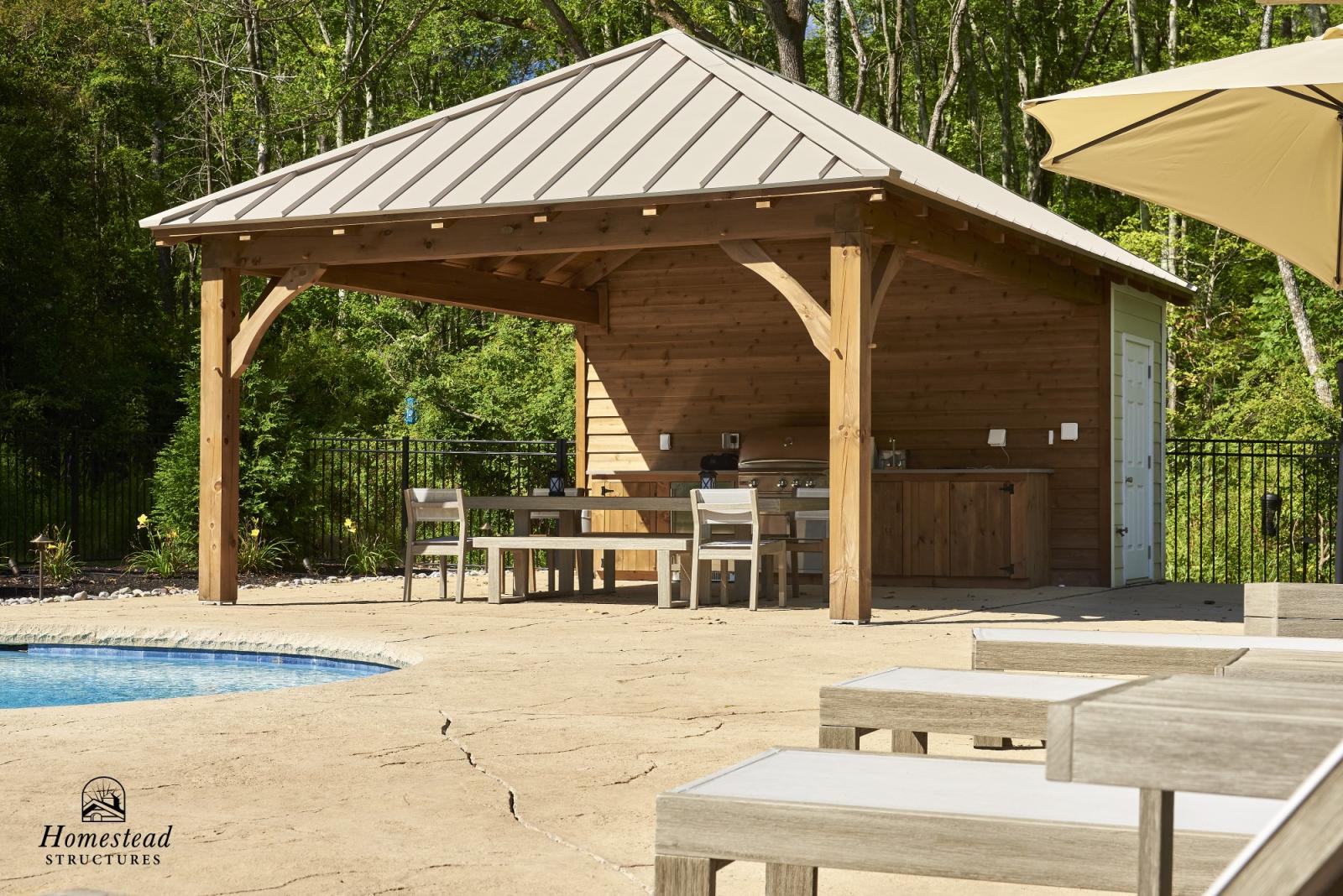 Cozine Timber Frame Pool House - Quakertown, PA | Homestead Structures