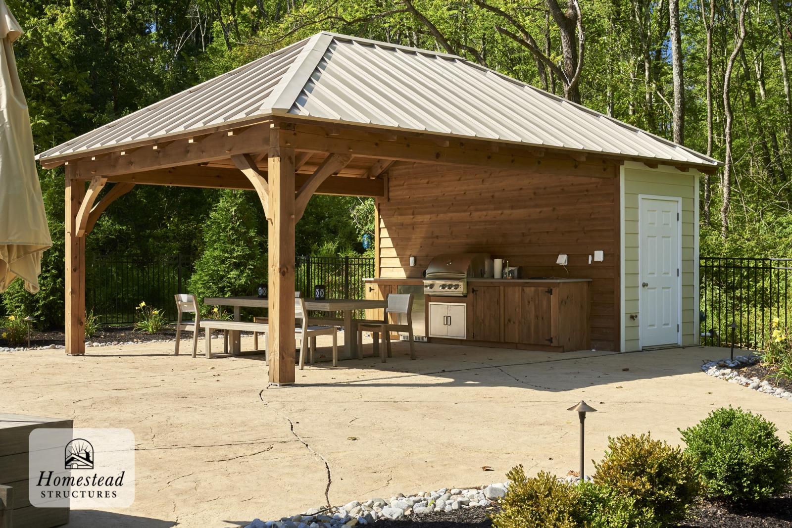 Cozine Timber Frame Pool House - Quakertown, PA | Homestead Structures