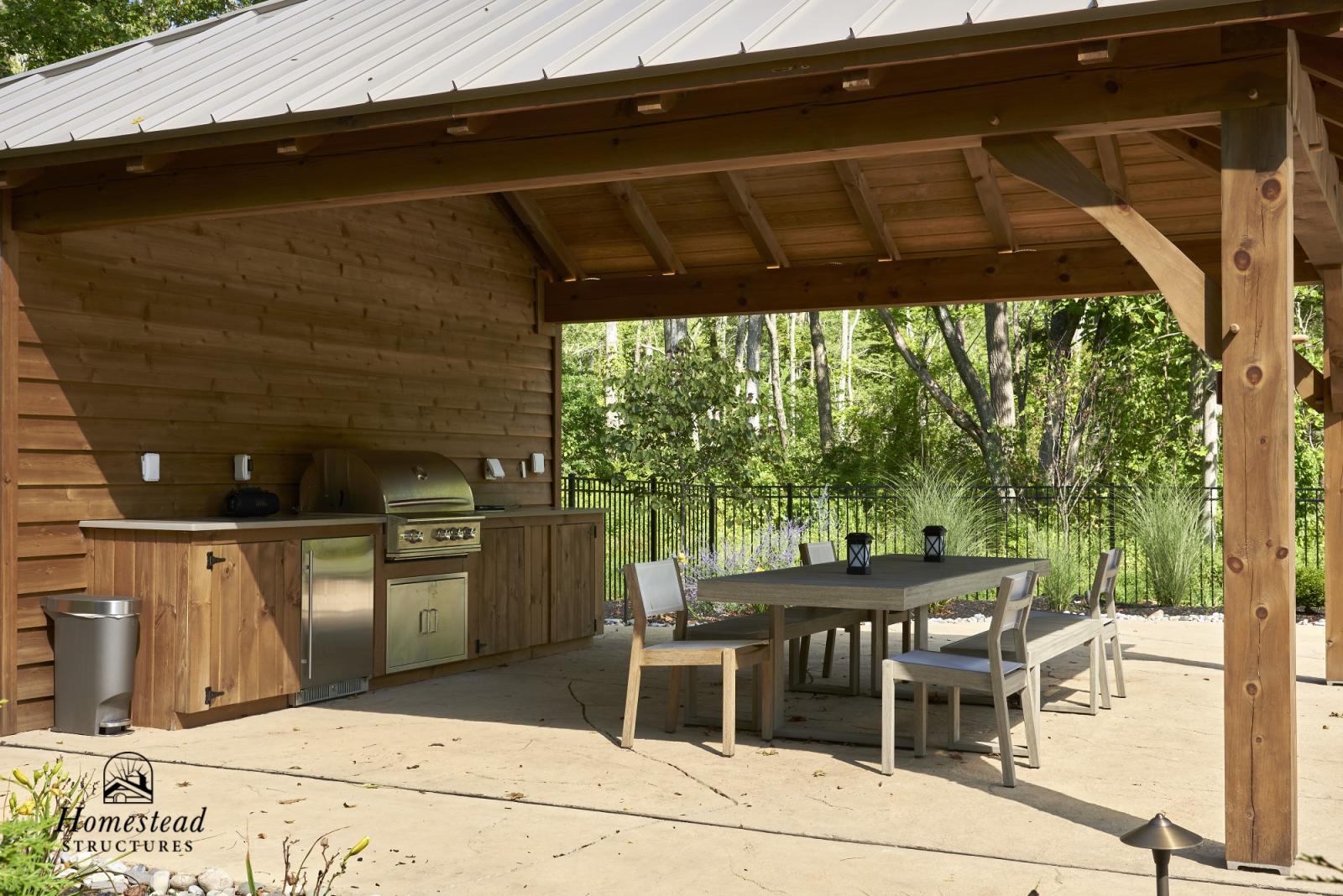 Cozine Timber Frame Pool House - Quakertown, PA | Homestead Structures