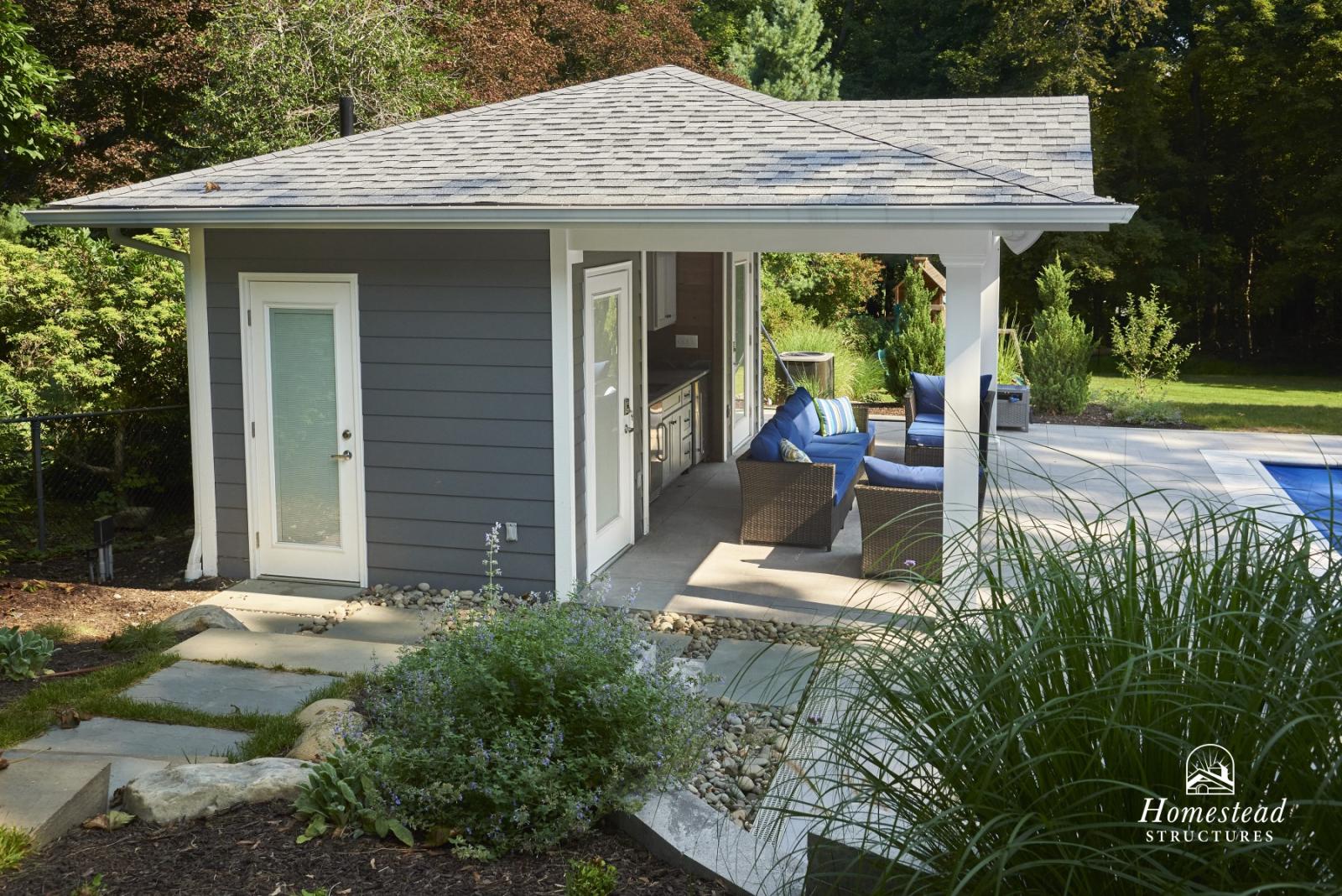 Avalon Pool House in Dobbs Ferry NY | Homestead Structures