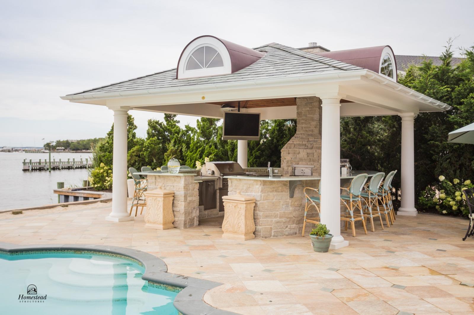 Rolnick Custom Pavilion - Long Beach Island, NJ | Homestead Structures