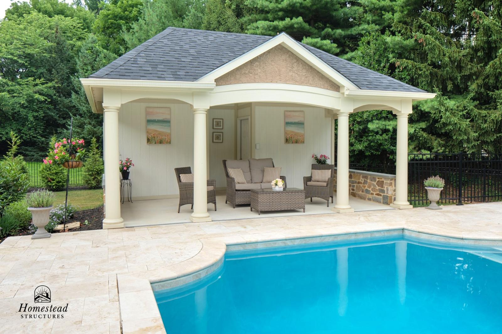 Samuels Pool House - Wayne, PA | Homestead Structures