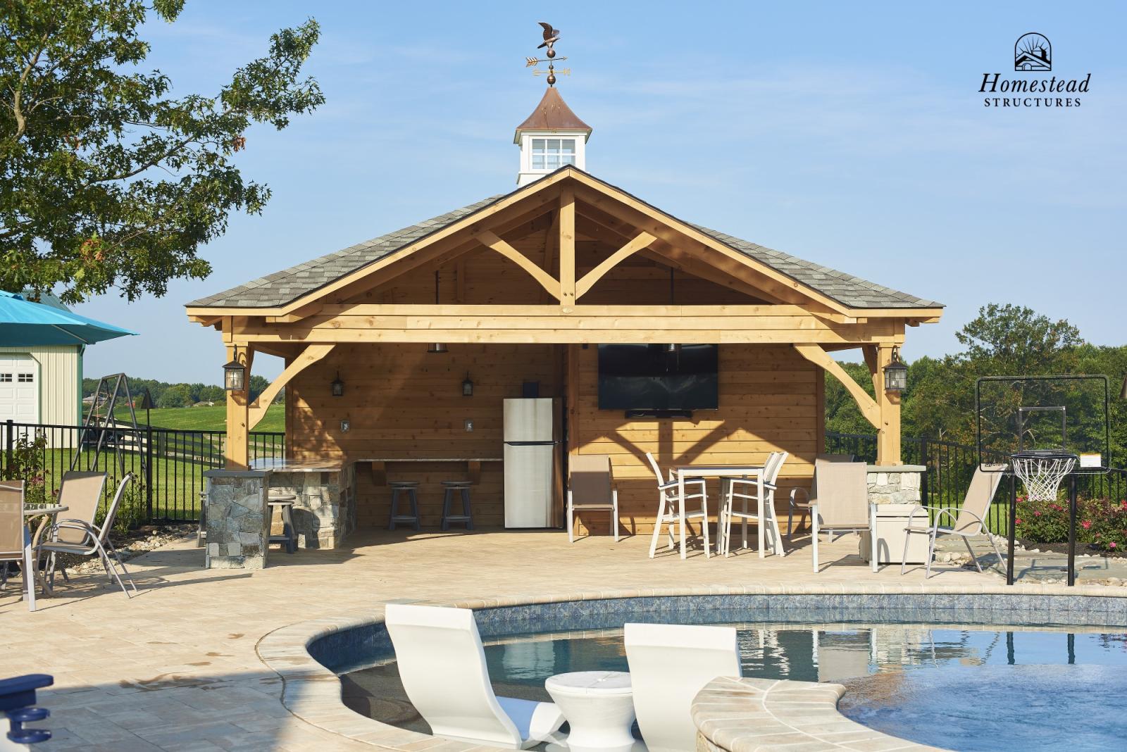 Avalon Pool House - Exterior Shots | Homestead Structures