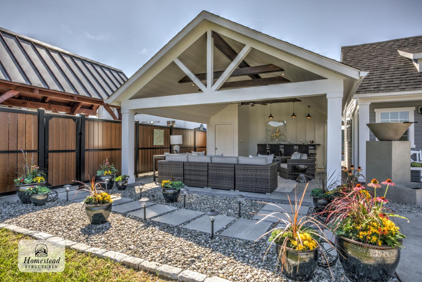 Display 3 - 18' x 24' A-Frame Avalon Pool House | Homestead Structures