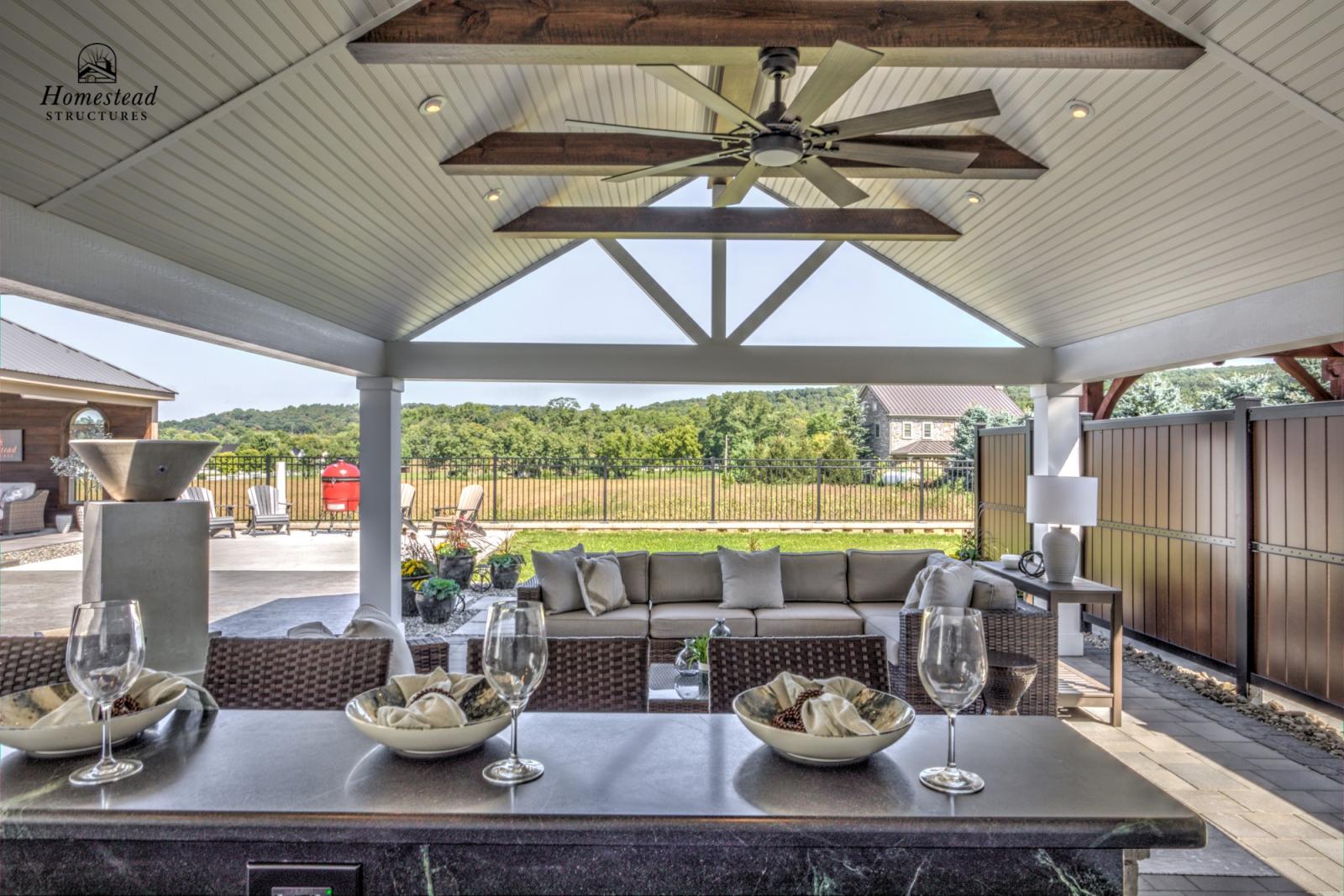 Display 3 - 18' x 24' A-Frame Avalon Pool House | Homestead Structures