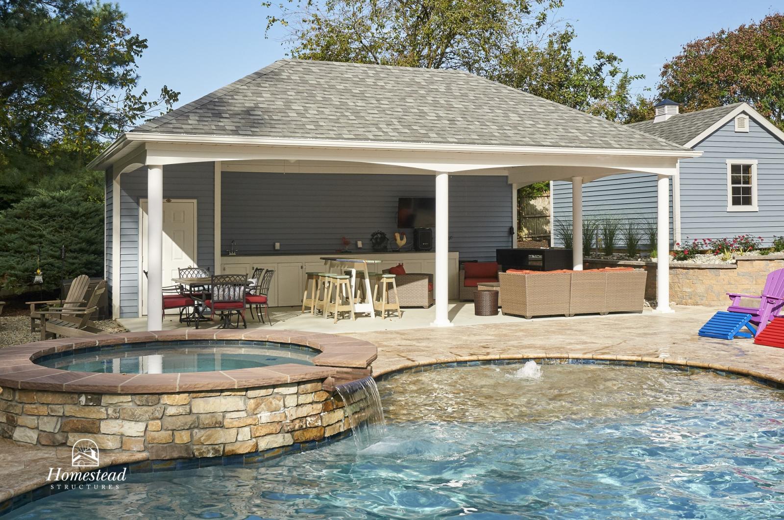 Avalon Pool House - Exterior Shots | Homestead Structures