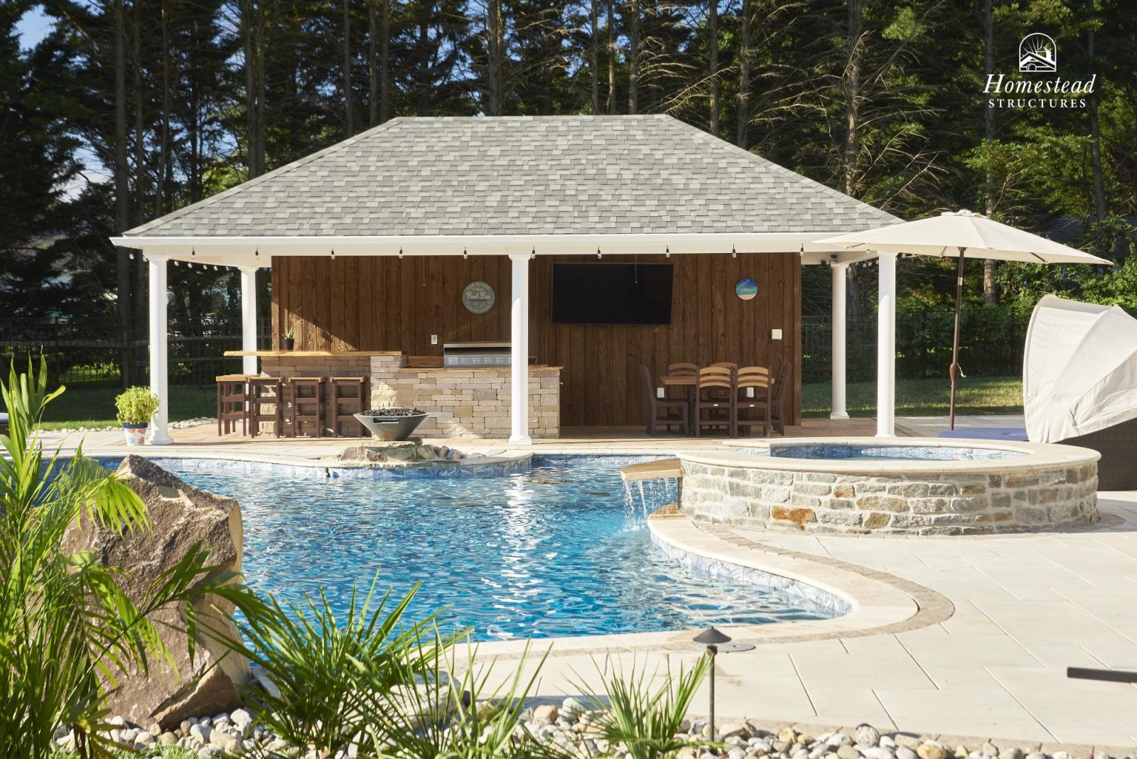 Avalon Pool House - Exterior Shots | Homestead Structures