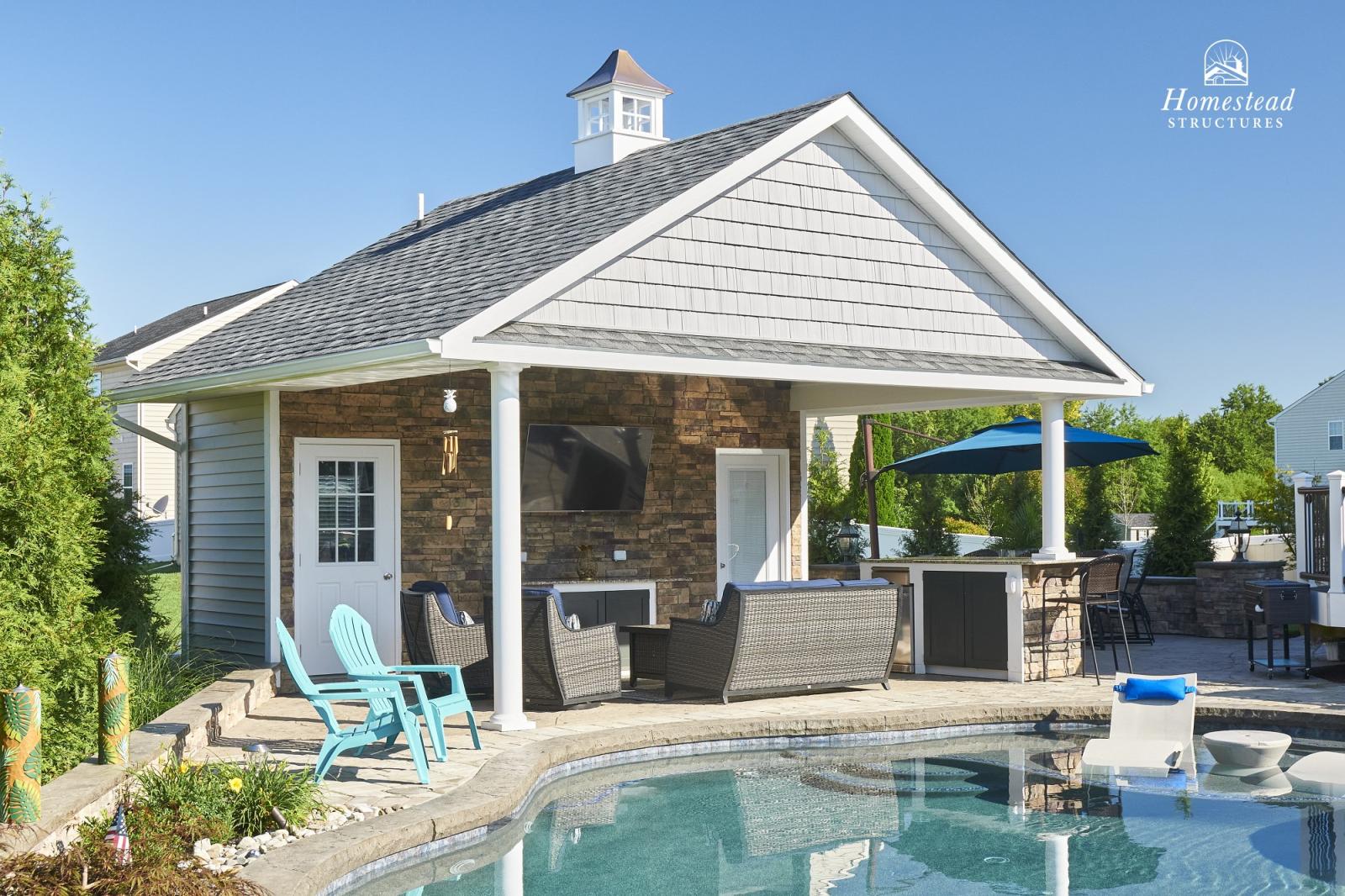 Buckley Pool House - Gilbertsville, PA | Homestead Structures