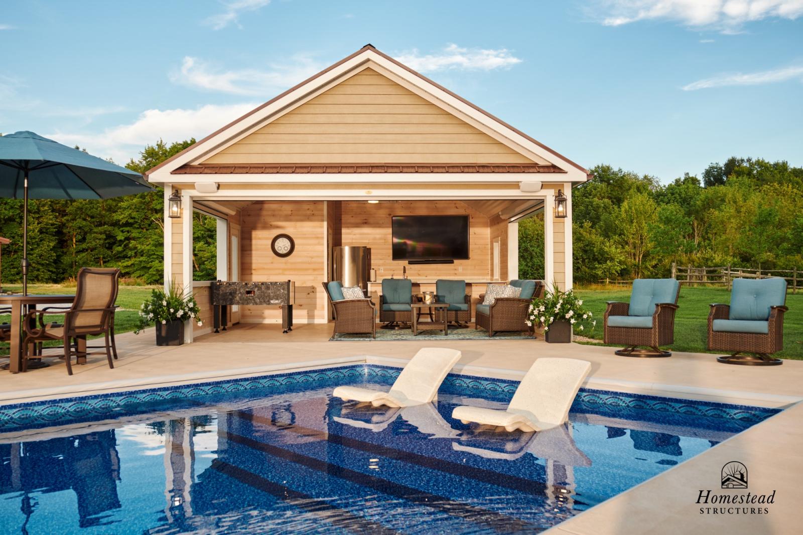 Avalon Pool House - Exterior Shots | Homestead Structures