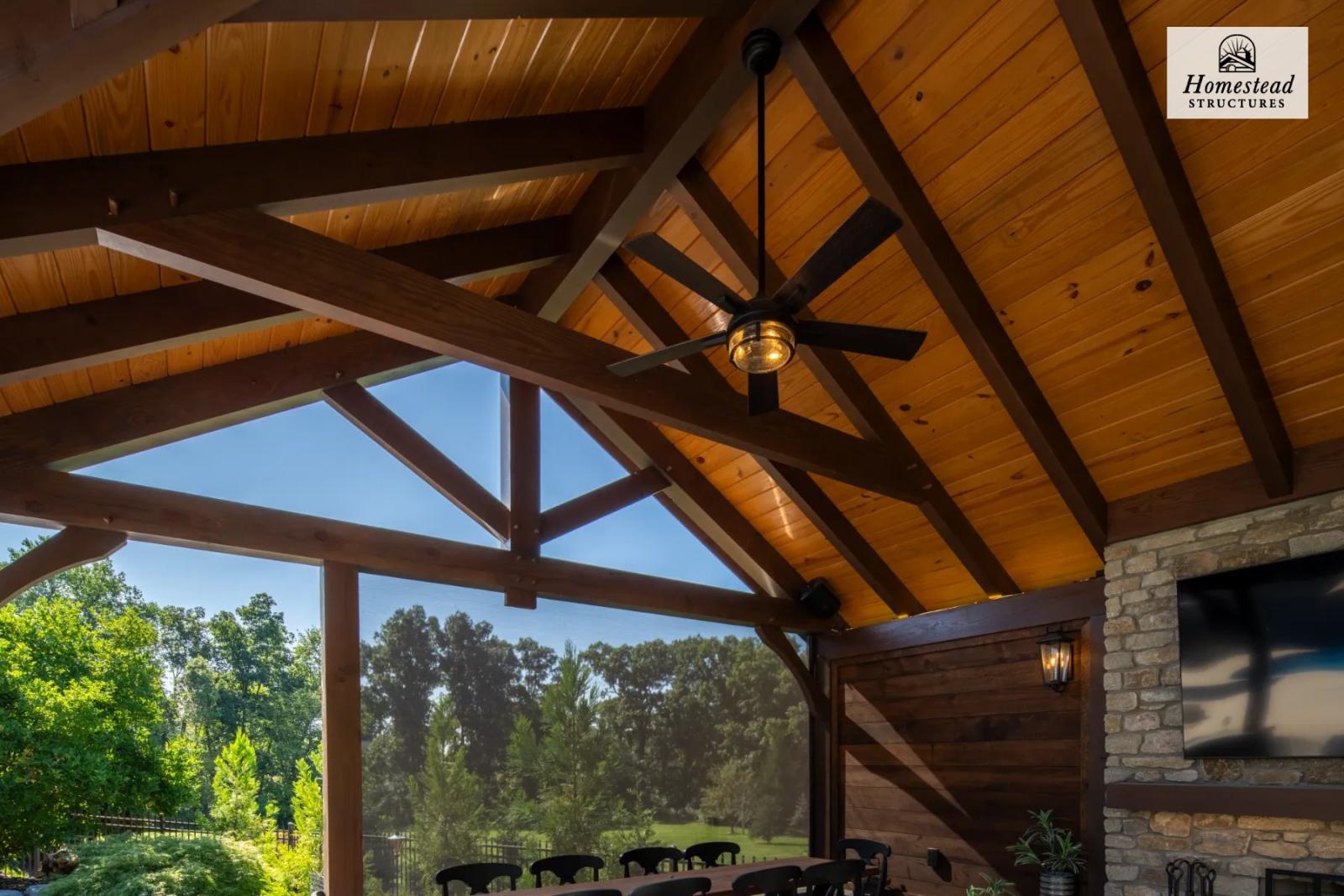 Custom Timber Frame Pavilion in Pennsburg PA | Homestead Structures