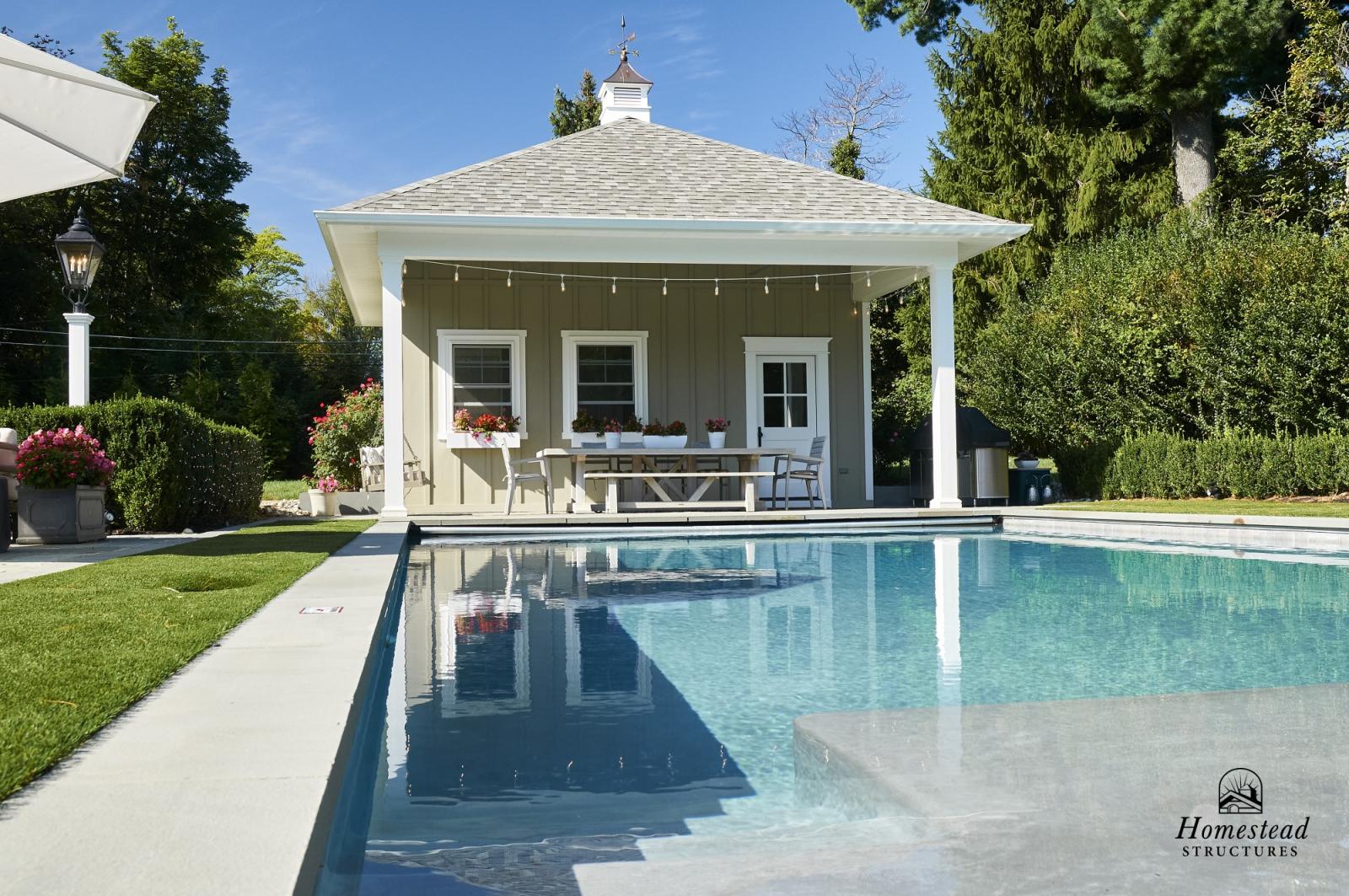 Custom Avalon Pool House - Bryn Mawr, PA | Homestead Structures