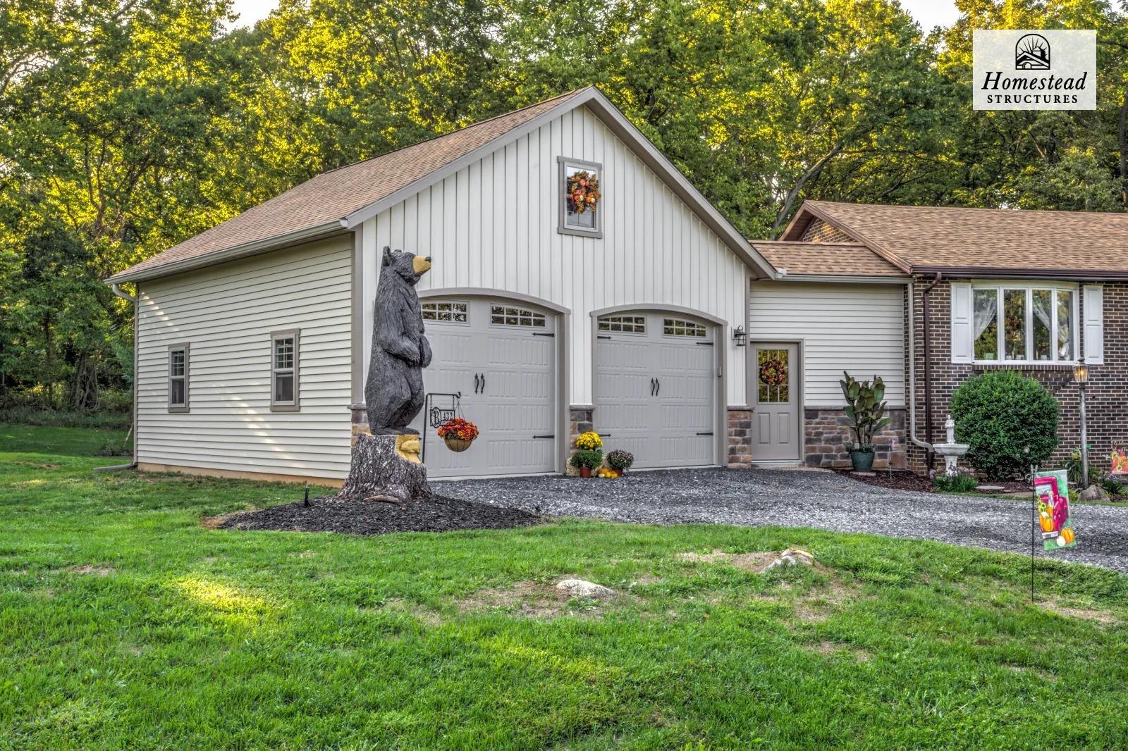 Bovard Attached Garage - Charles Town, WV | Homestead Structures
