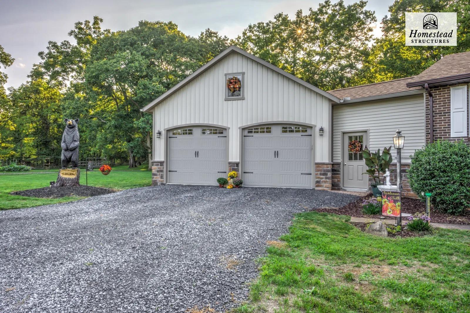 Bovard Attached Garage - Charles Town, WV | Homestead Structures