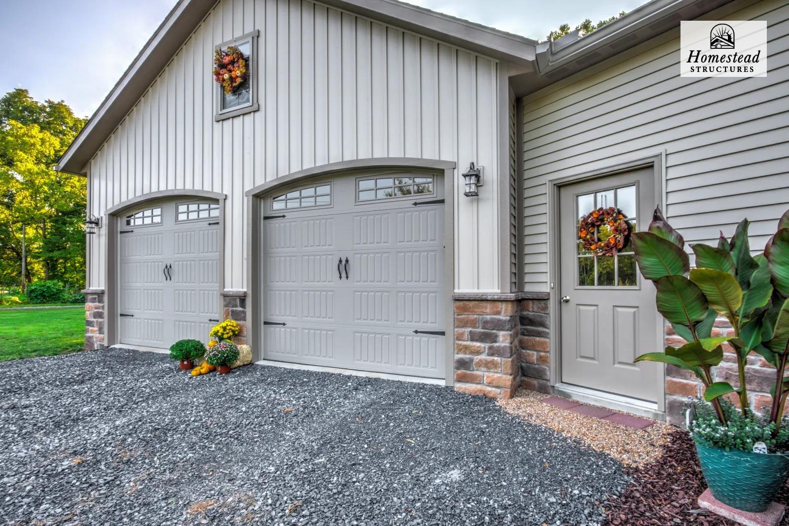 Bovard Attached Garage - Charles Town, WV | Homestead Structures
