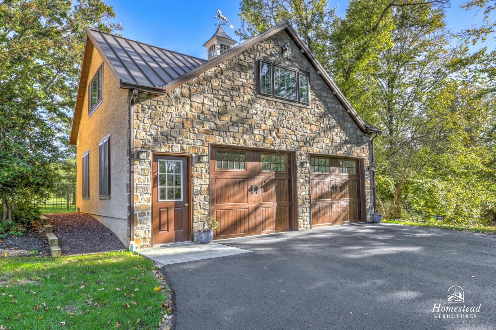 Custom 2-Car Garage in New Hope PA | Homestead Structures