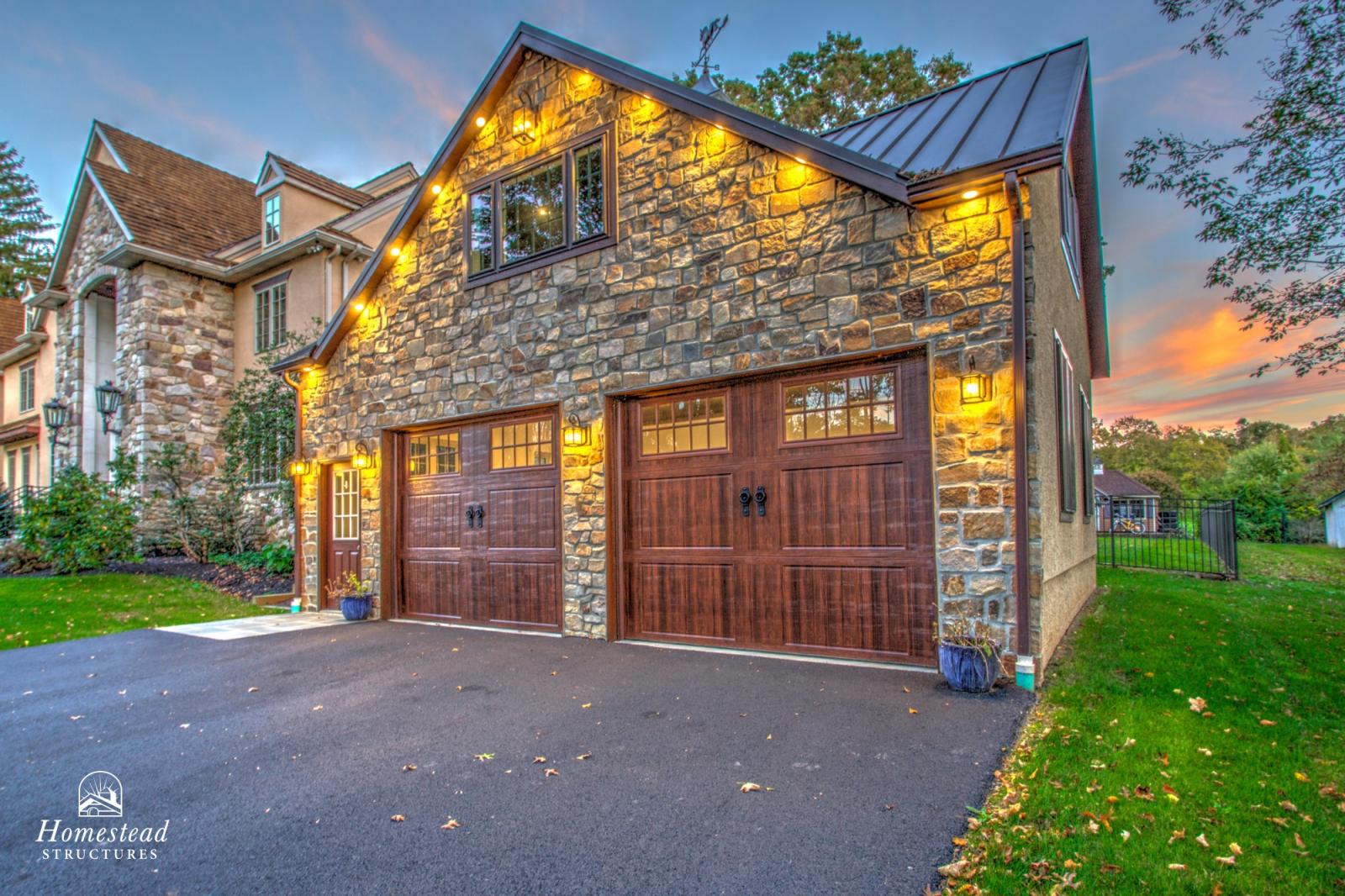 Custom 2-Car Garage in New Hope PA | Homestead Structures