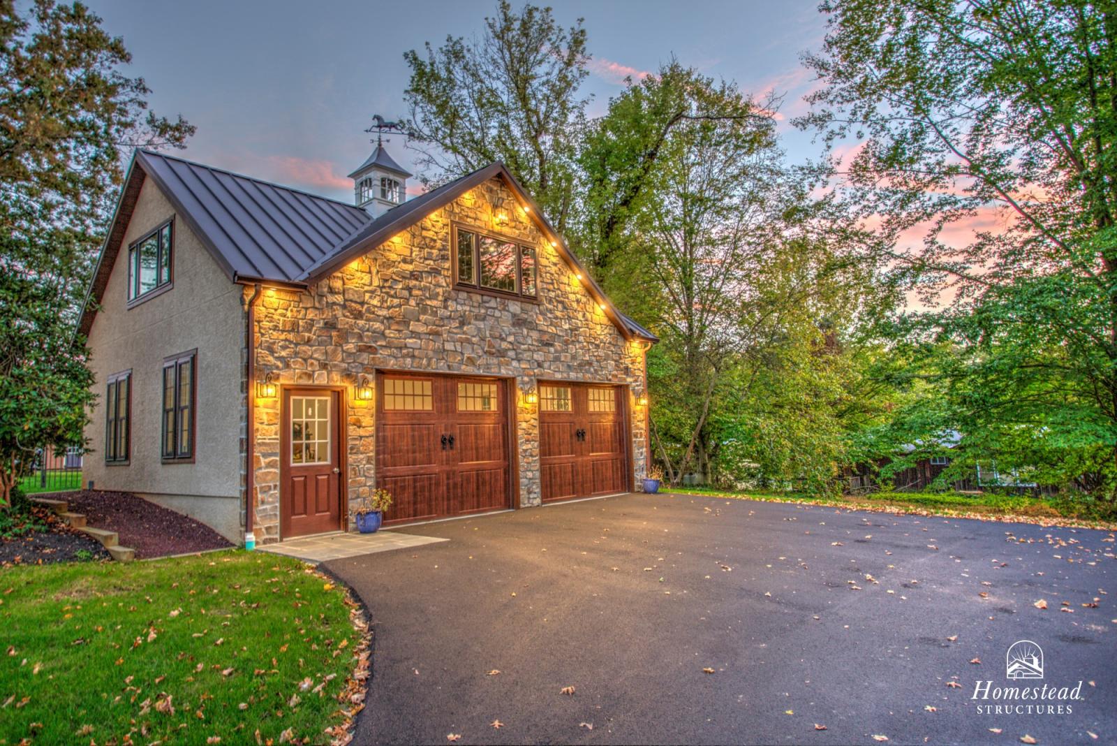 Custom 2-Car Garage in New Hope PA | Homestead Structures