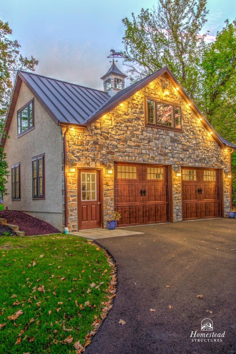 Custom 2-Car Garage in New Hope PA | Homestead Structures