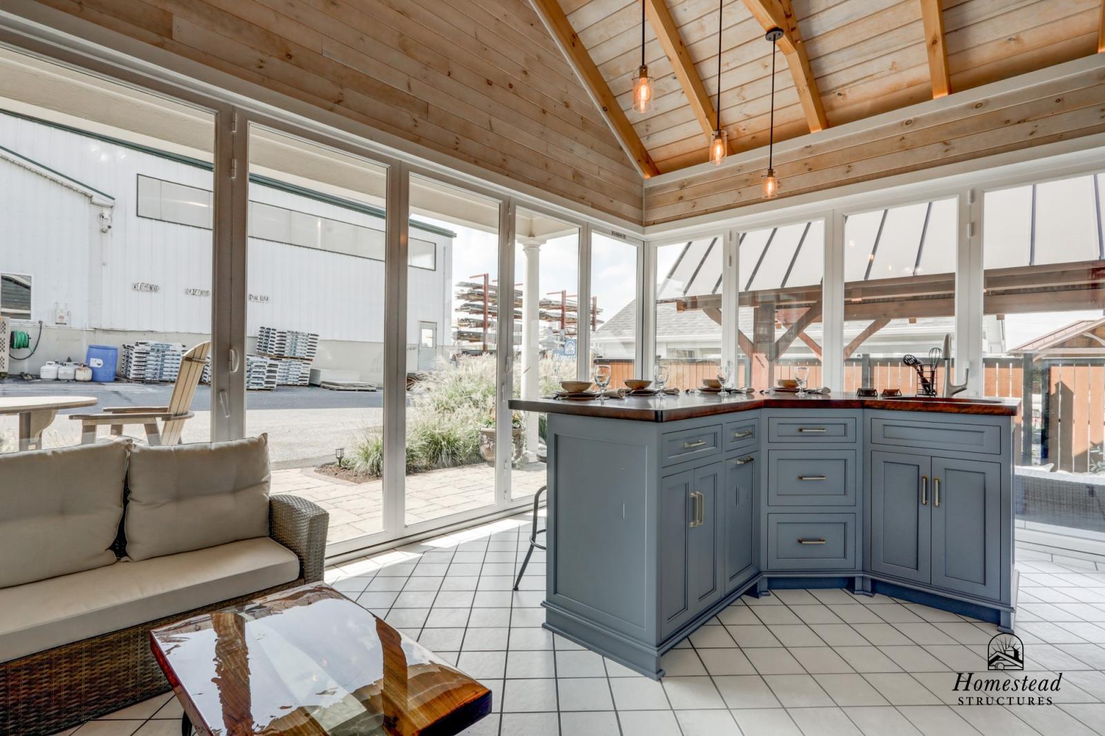 Display 1 - 20' x 24' Custom A-Frame Avalon Pool House | Homestead ...