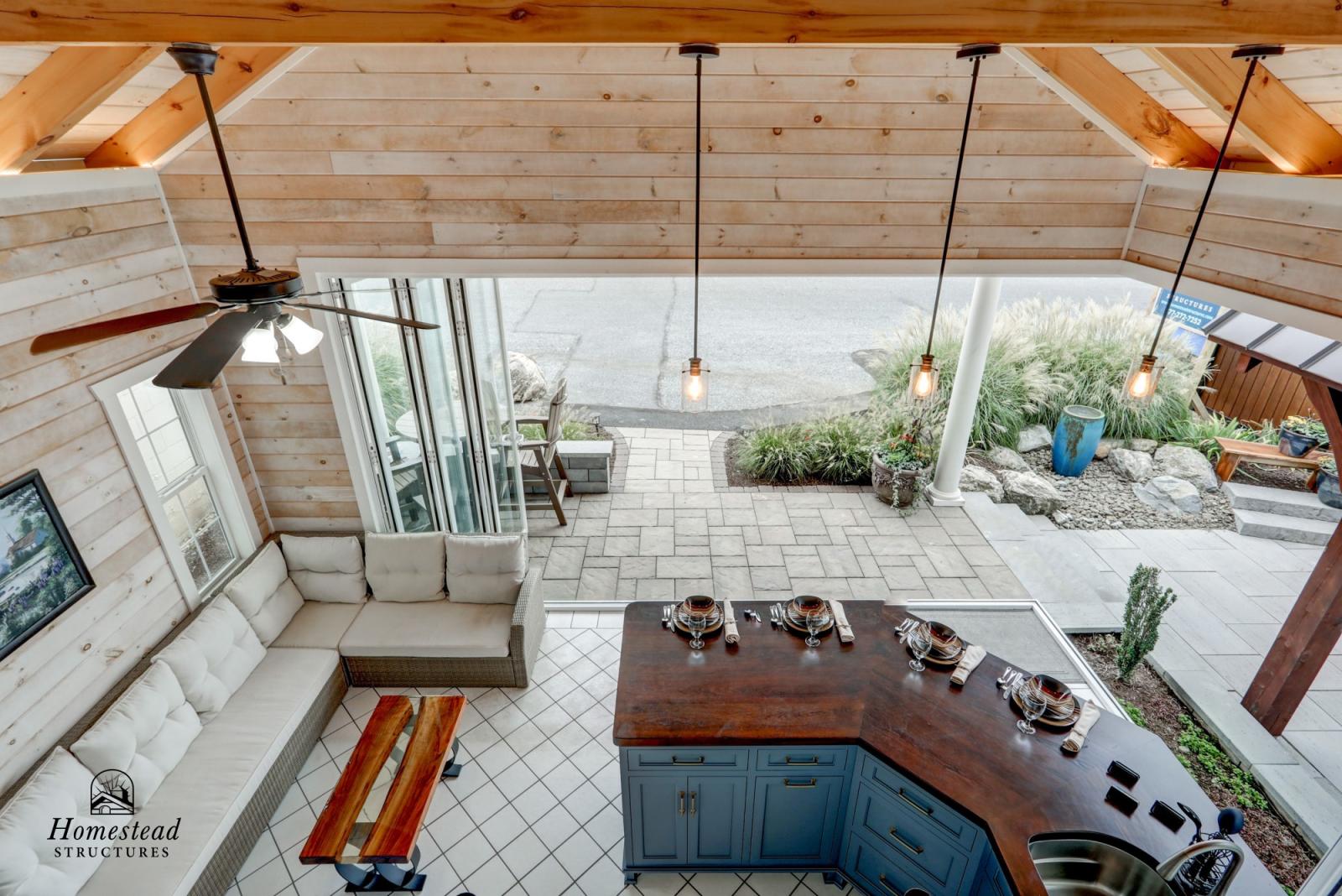 Display 1 - 20' x 24' Custom A-Frame Avalon Pool House | Homestead ...