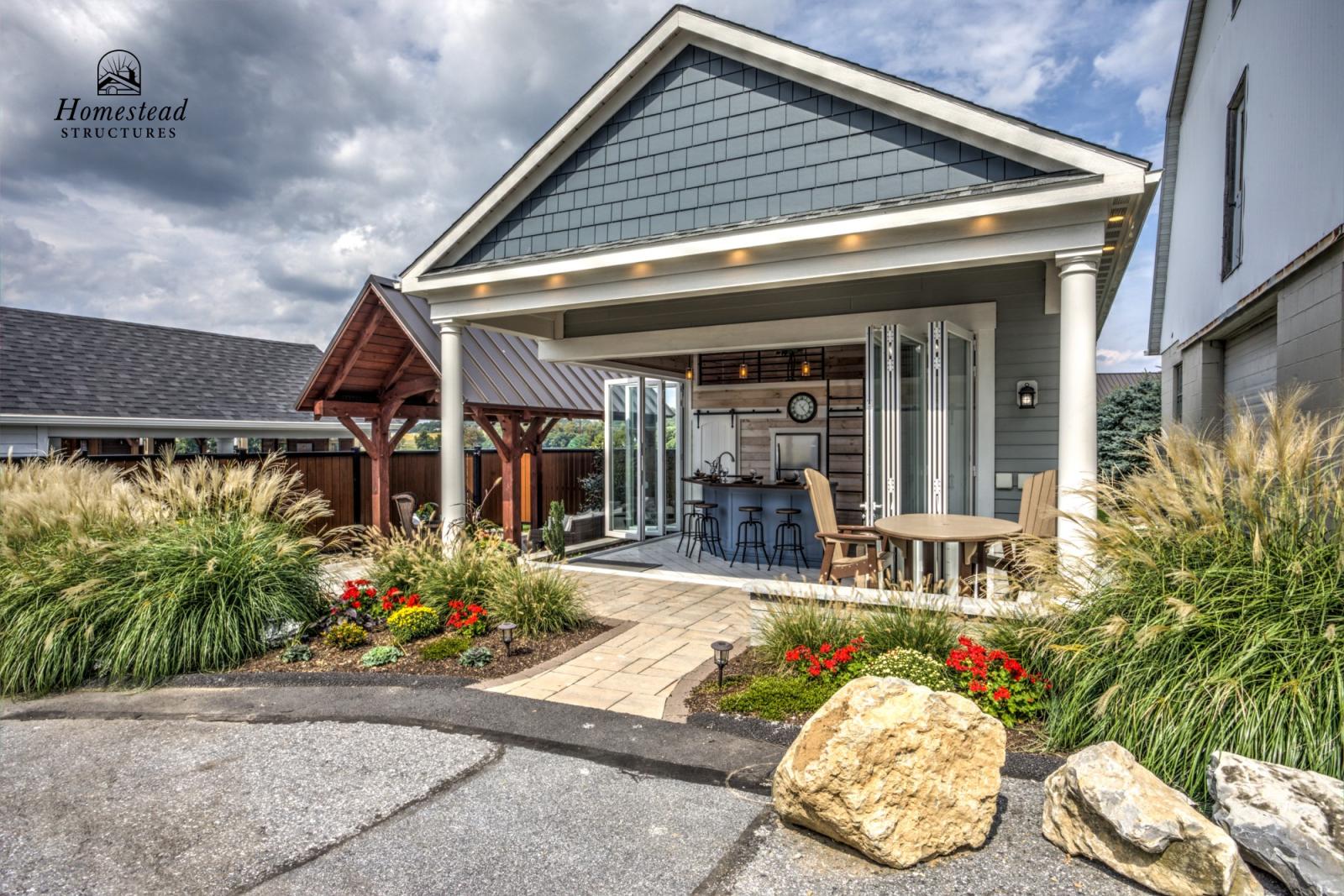 Display 1 - 20' x 24' Custom A-Frame Avalon Pool House | Homestead ...