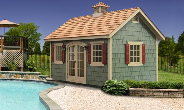 Pool Sheds & Designs | Pool House Sheds | Homestead Structures