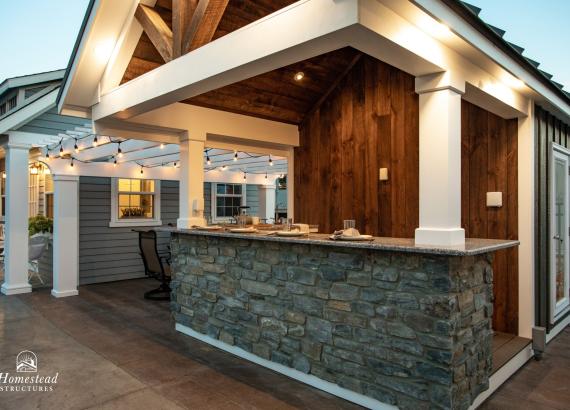 Display 5 - 10' x 14' A-Frame Siesta Poolside Bar | Homestead Structures