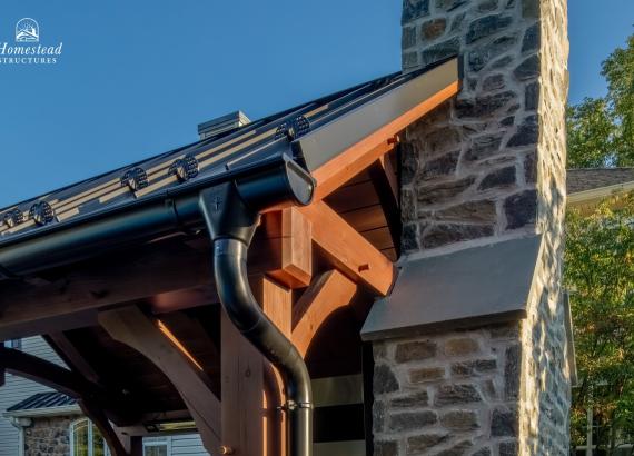 Timber Frame Pavilion in Lansdale, PA - Outdoor Kitchen | Homestead ...