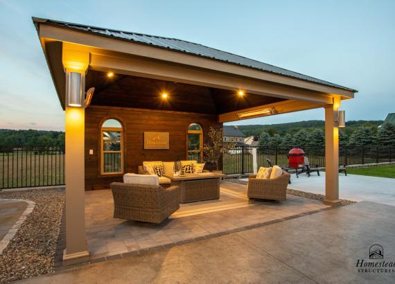 Display 8 - 16' x 18' Belmar Pavilion | Homestead Structures