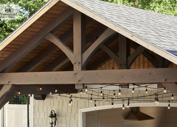 16' x 28' Custom Hip Roof Pool House in Staten Island | Homestead ...