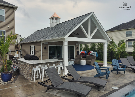 Avalon Pool House - Exterior Shots | Homestead Structures