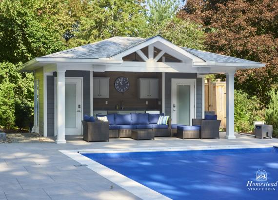 Avalon Pool House in Dobbs Ferry NY | Homestead Structures